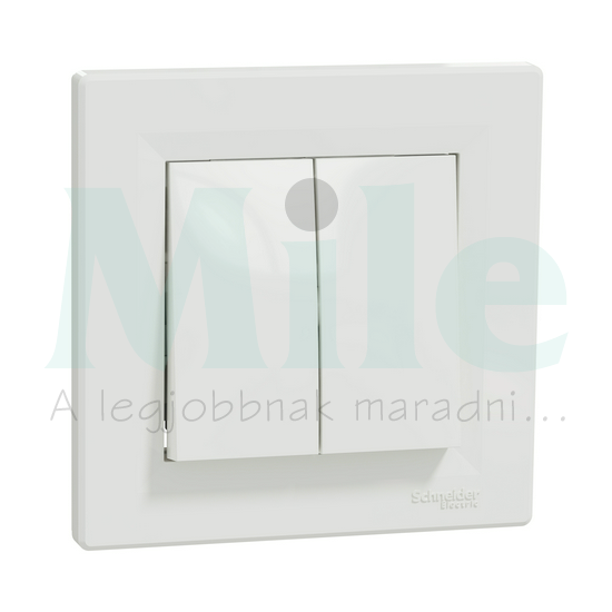 Asfora 105 2x1P csillárkapcsoló betét teljes fedéllel fehér ...