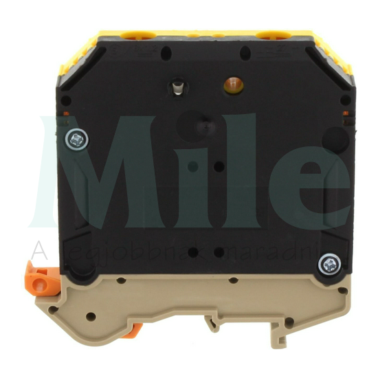 Átmenő sorkapocs TS32/35 fekete-sárga imbuszcsavaros 1-szintes 150A RK ...