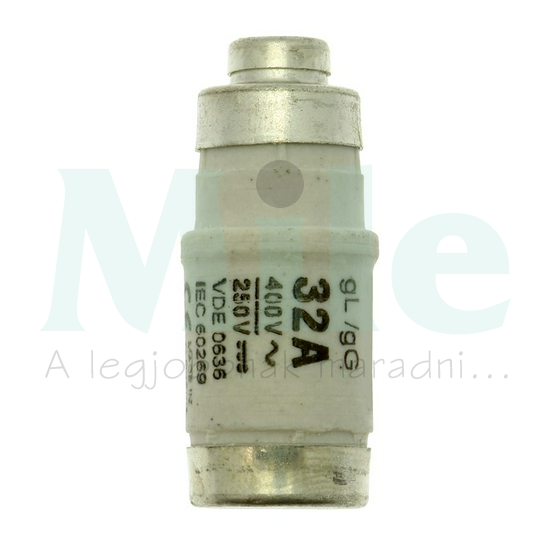 Biztosítóbetét Bussmann D02 32A gL/gG 400V fekete-színkód EATON 32NZ02 - E-mile