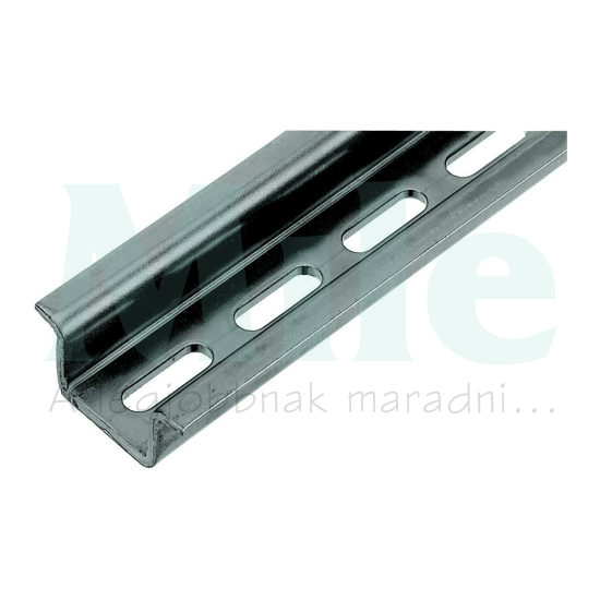 Kalapsín DIN galvanizált acél 2000mm 15mm x TS 35x15/2,3 GL CONTA-CLIP ...