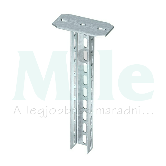 Függesztett oszlop fejlemezzel U-profil 70mmx 50mmx 700mm acél US 7 K ...