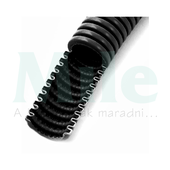 Gégecső lépésálló 25m 40mm-átmérő PVC fekete UV-álló 10 évig 750N ...