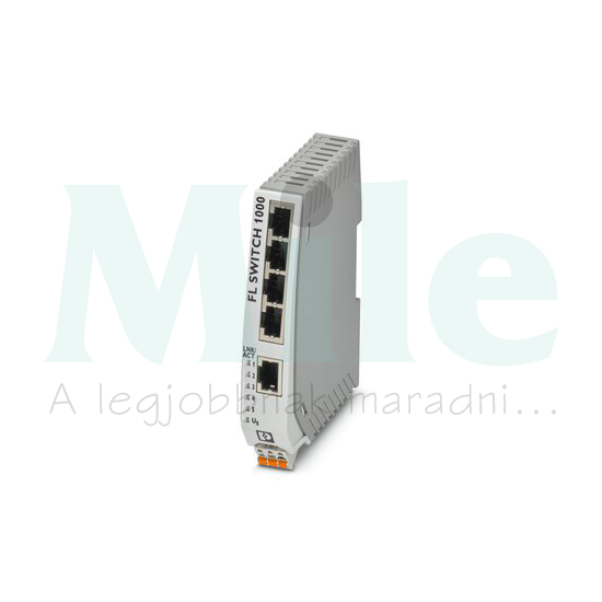 Ipari switch 24VUC DIN sín Ethernet 5x10/100Mbps RJ45 port IP30 FL ...