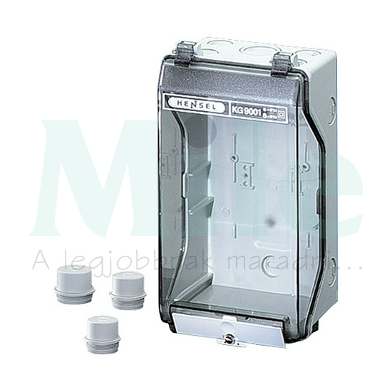 Kötődoboz falonkívüli műanyag 136mm x 253mm 115mm szürke bepattintható ...