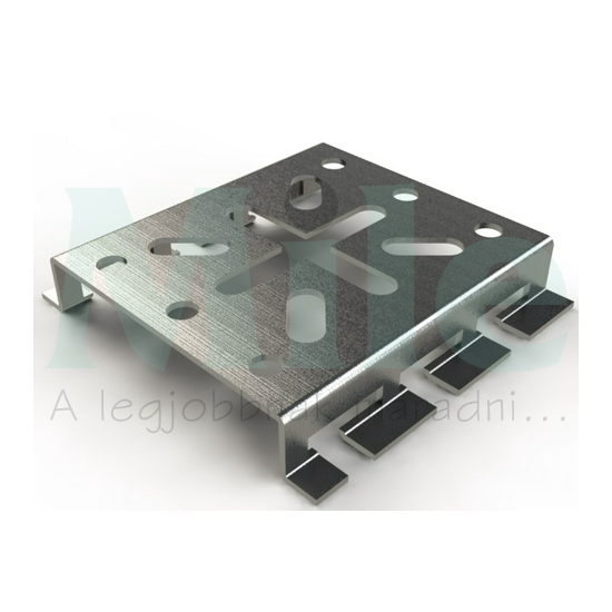 Kötődoboz tartólap rácsos kábeltálcához univerzális mini vízszintes ...