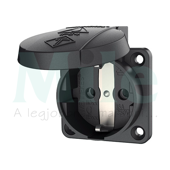 Ipari dugalj beépíthető 2P+E 3P 230V(50+60Hz) kék egyenes 16A IP54 ...