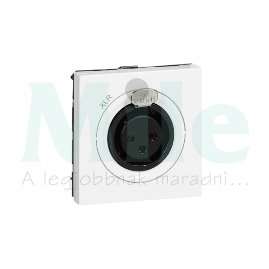 Mosaic audió csatlakozó betét közpotni fedéllel XLR anya műanyag fehér ...