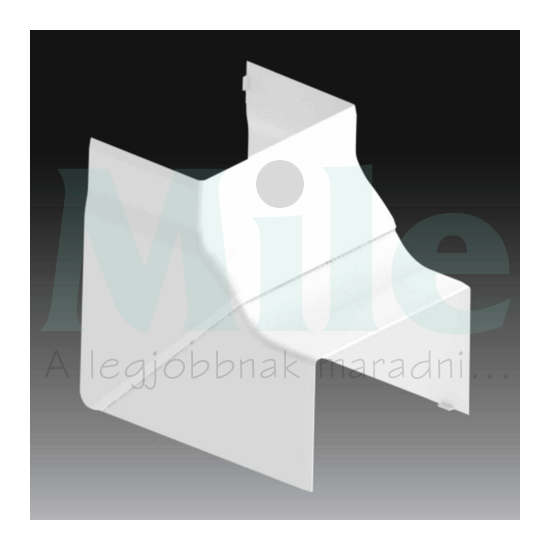 Parapetcsatorna belső sarok 110x65-höz szimmetrikus 80-100° fényesfehér ...