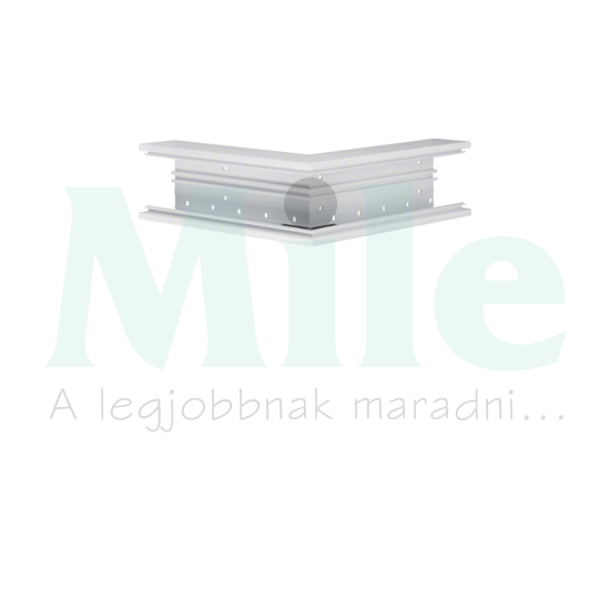 Parapetcsatorna külső sarok 70x100-hoz 90° szimmetrikus világosszürke ...