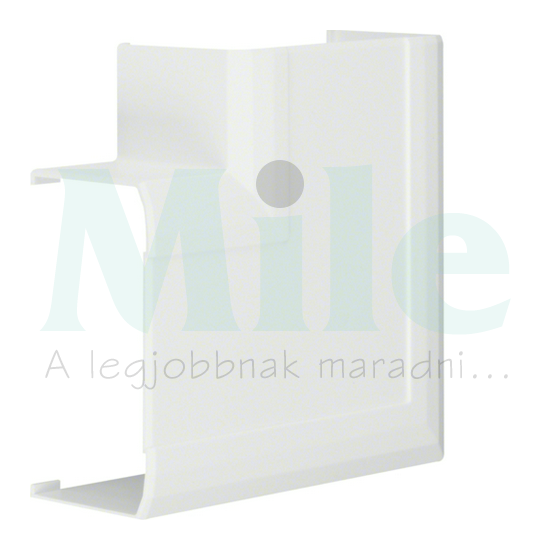 Parapetcsatorna L-idom 40x130-hoz emelkedő/süllyedő 90° fényesfehér PVC ...