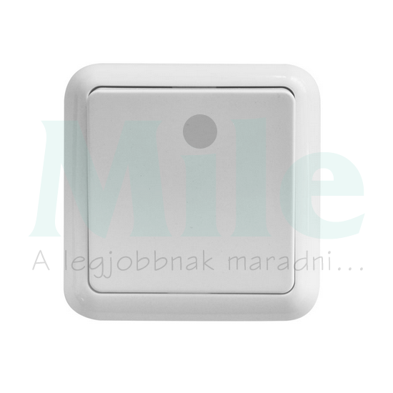 Porto N101 nyomó betét teljes fedéllel 1- billentyűs 1z fehér IP44 ...
