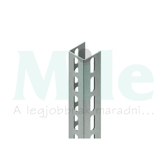 Profilsín perforált 3m U-profil 50mm x 50mm merítetten horganyzott acél ...