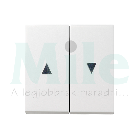 ST55 billentyű kettős redőnyhöz fehér nyíl-jel IP20 műanyag matt kapocs ...