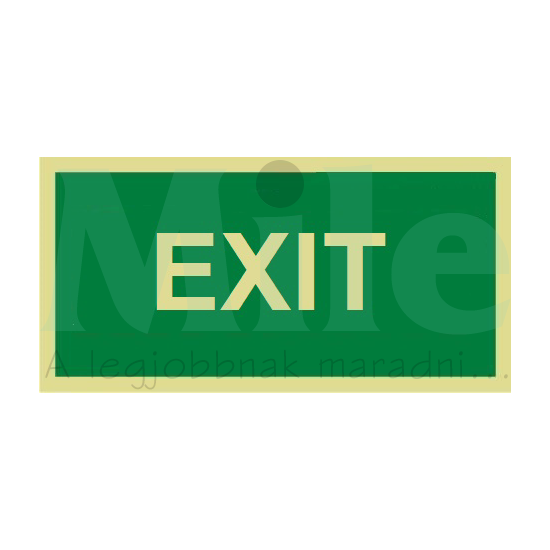 Utánvilágító tábla EXIT kijárat-jelzés acryl lap UTANVILEXI150x300 - E-mile