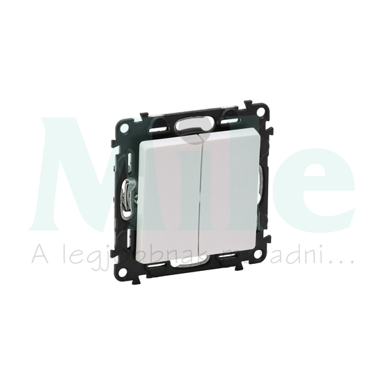 ValenaLife N106+6 nyomó betét közp. fedéllel 2- billentyűs 2v fehér ...