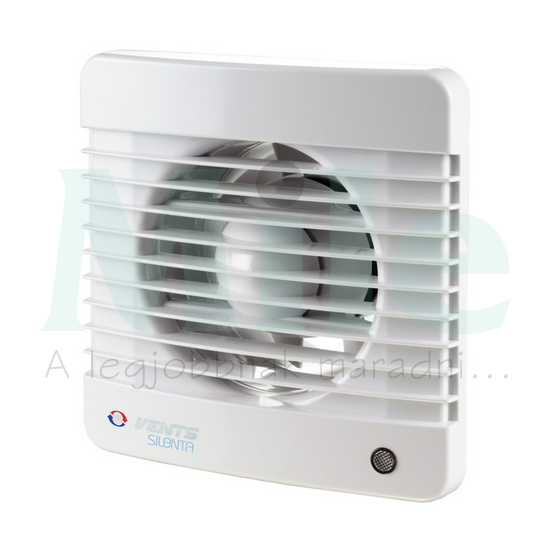 Ventilátor időzítő IP34 100mm csőre 78m3/h axiál 230V 100 SILENTA-MT ...