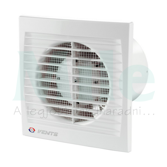 Ventilátor időzítő rovarvédő háló IP34 125mm csőre 180m3/h axiál 2400 1 ...