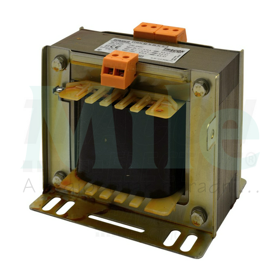 Vezérlőtranszformátor 1F 630VA 230V/prim 24V/szek 42V 110V IP00 T630 ...